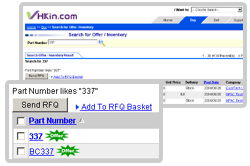 Electronic Components Marketplace - Hong Kong Inventory