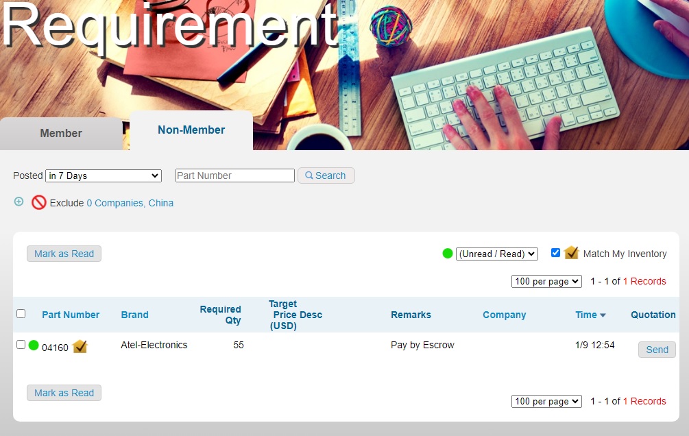 Electronic Components Marketplace - HKin.com